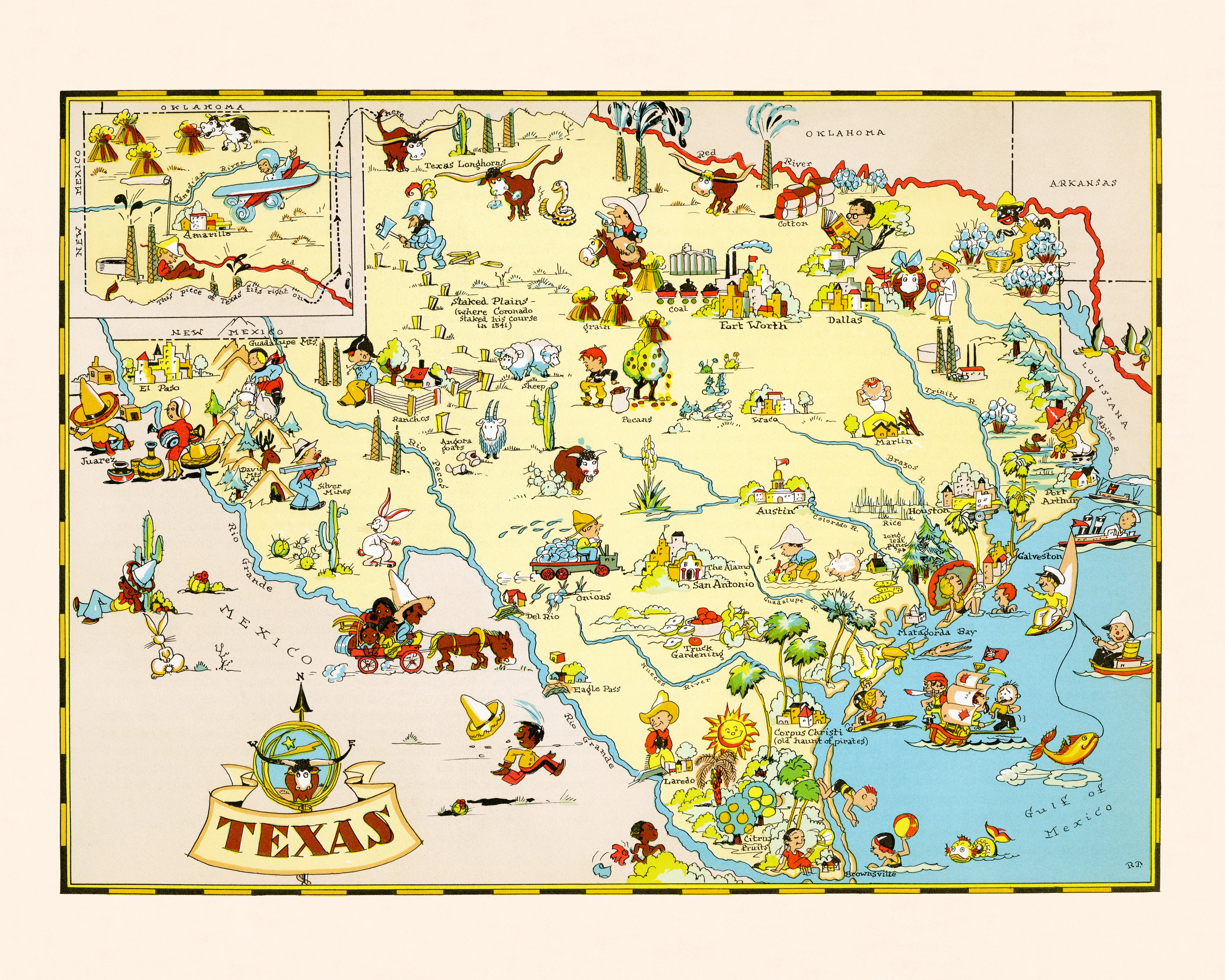 State Maps -1930's RT – Inkjet Alley